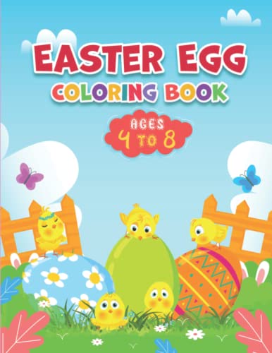 Easter Egg Coloring Book: The Big Cute Easter Egg Coloring Book For ...