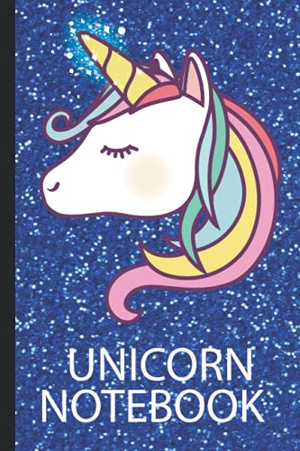 Blue Glitter Unicorn Notebook: This Notepad Makes A Perfect Gift For ...