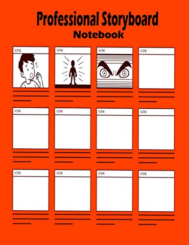 Professional Storyboard Notebook: Notebook Sketchbook Template Panel ...