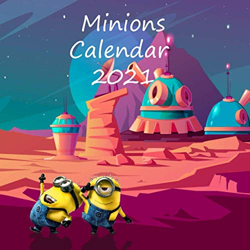 Minions calendar 2021: Minions wall calendar 2021 with glossy cover and ...