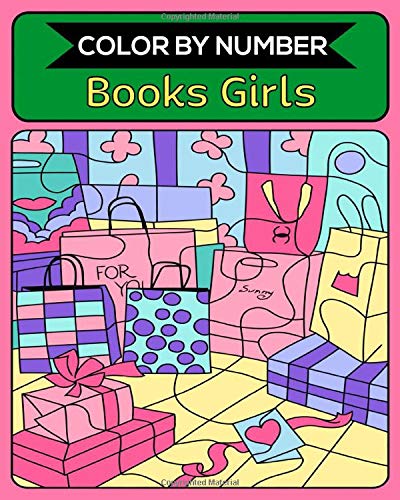 Color By Number Books Girls: 50 Unique Color By Number Design for ...