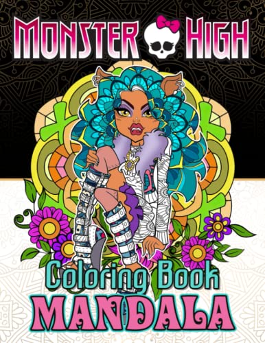 Monster Mandala Coloring Book: Awesome Monster Mandala High Mandela ...