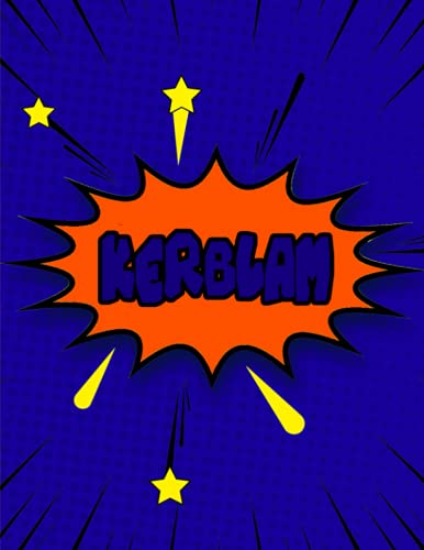 Kerblam Blank Comic Book: Dark Blue and Orange by Sketch Pad | Goodreads