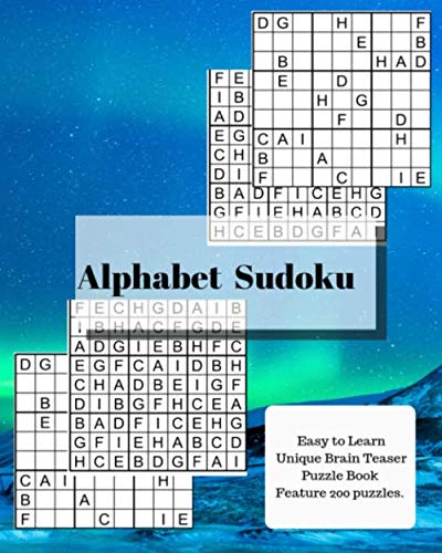 Alphabet Sudoku: Easy to Learn Unique Brain Teaser Puzzle Book Feature ...