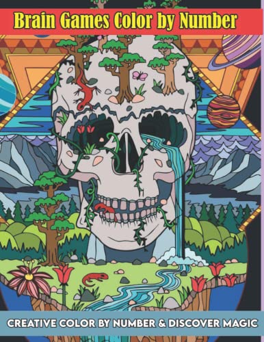 Brain Games Color by Number Creative Color by Number and Discover Magic ...