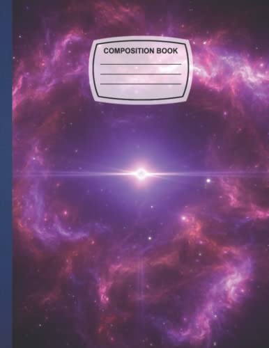 Composition Notebook: Galaxy Space Art 6 Blank College Ruled Paper ...