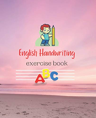 English Handwriting exercise book: kids writing paper with lines for ...
