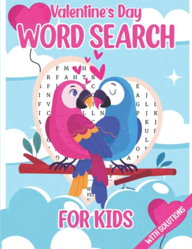 Valentine's Day Word Search for Kids with Solutions: Logic Puzzles ...