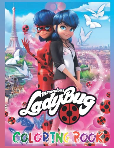 miraculous ladybug : coloring book: Perfect Tales of Ladybug & Cat Noir ...