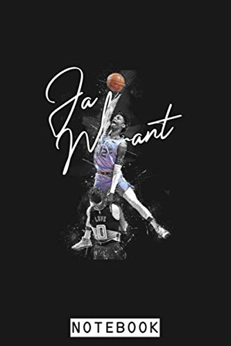 Ja Morant Notebook: Planner, Journal, Lined College Ruled Paper, Matte ...