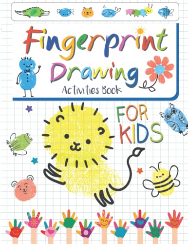 Fingerprint Drawing Activities Book: Drawing a Cute Animals and Other ...