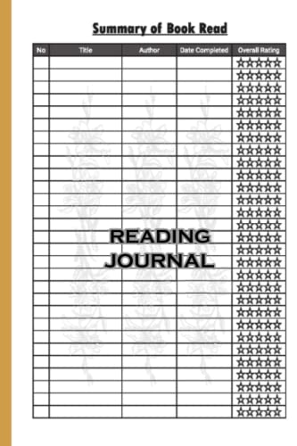 Reading Journal: A Logbook To Record Books You Have Read. Book Journal ...