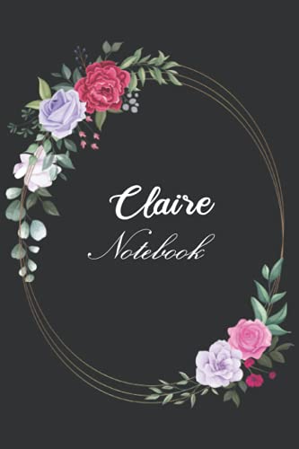 Claire Floral Notebook: Professionally Personalized Journal Notebook ...