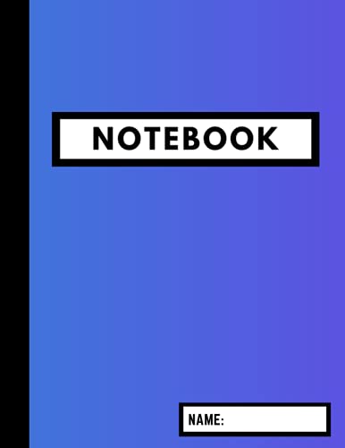 Notebook: Blur Gradient Composition Notebook - College Ruled 10 Pages ...