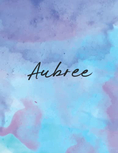 Aubree: Personal Name Dot Gird | The Notebook For Writing Journal or ...