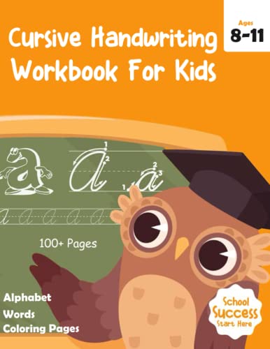 Cursive Handwriting Workbook For Kids: Cursive writing practice book to ...