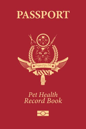 Pet Health Record Book: Cat Passport, Cat Health Passport, Record Book ...