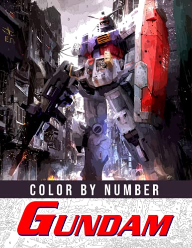 Gundam Color by Number: Giant Robots Military Science Fiction ...