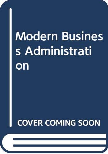 Modern Business Administration by Robert C. Appleby | Goodreads