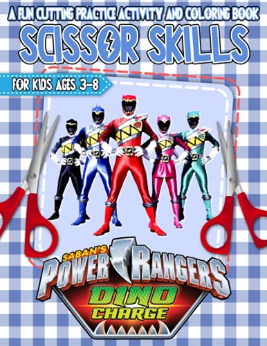 Power Rangers Dino Charge Scissor Skills: Amazing Cut And Color Fun ...