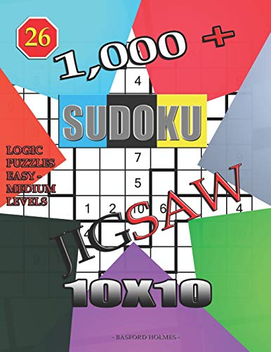 1,000 + sudoku jigsaw 10x10: Logic puzzles easy - medium levels by ...