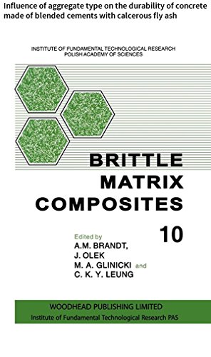 Brittle Matrix Composites: Influence of aggregate type on the ...