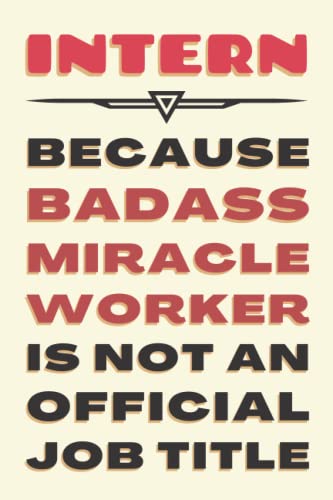 Intern Gifts: Blank Lined Journal Notebook, an Appreciation Thank You ...