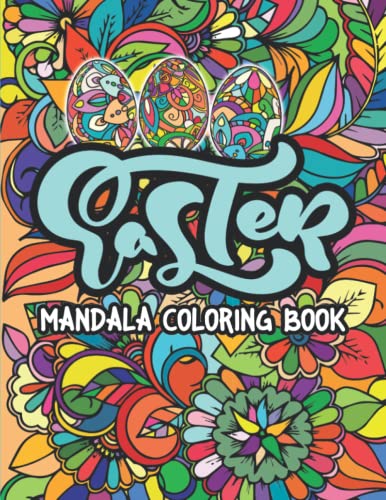 Easter Egg Adult Coloring Book: Easter Basket Stuffers | Mandala ...