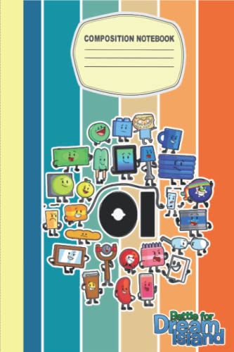 Battle for Dream Island Notebook BFDI Merch for Women Men Teen: Battle ...