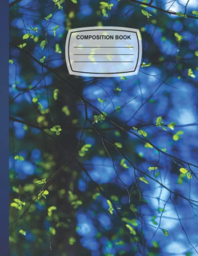 Composition Notebook: Springtime Tree Branch Wit College Ruled Medium ...