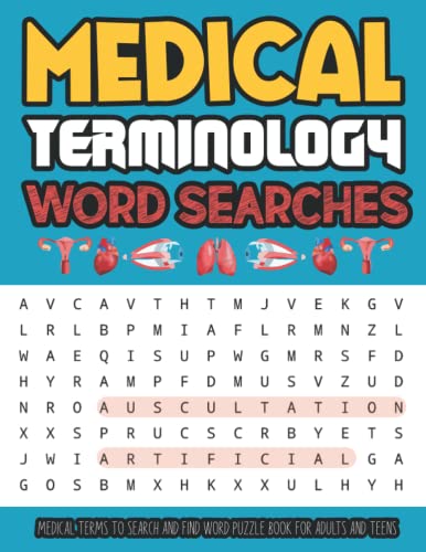 Medical Terminology Word Searches: Medical Terms to Search and Find ...