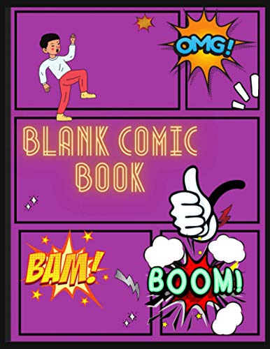 Blank Comic Book: Comic Book Sketch Pad - Blank Comic Pages for Girls ...