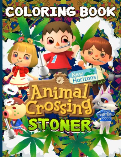 Animal Stoner Coloring Book: With Easy Exclusive Crossing Trippy New ...