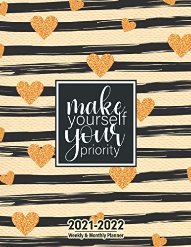 2021-2022 Weekly & Monthly Planner: Simple Pretty 2021-2022 (January To ...