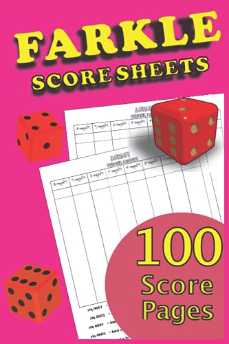 Farkle Score Sheets: Perfect Scorebook for Farkle Game Score Keeping by ...