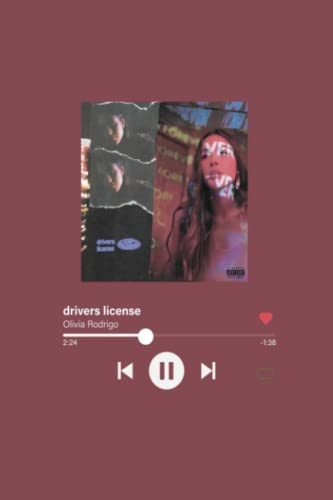 Olivia Rodrigo Notebook: olivia rodrigo drivers license album coverWide ...
