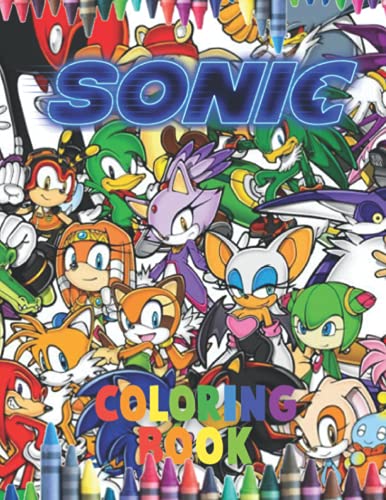SONIC Coloring Book: The original book, a New book, LASTER Version ...