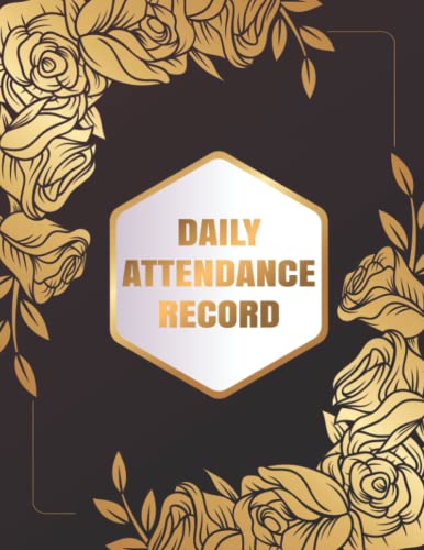 Daily Attendance Record: Student Class Logbook for Tracking Attendance ...