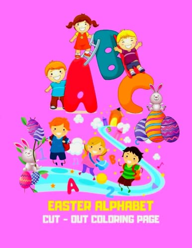 Easter ABC Alphabet * Cut -Out Coloring Page * Activity Coloring Book ...