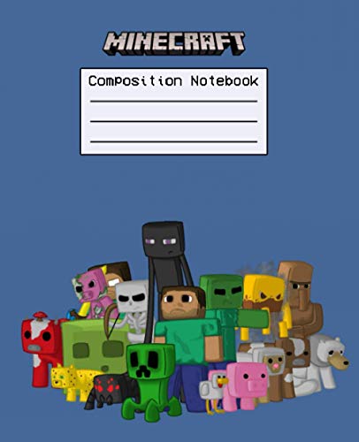 Minecraft Composition Notebook: Minecraft Gamers Notebook(7.5" x 9.25 ...