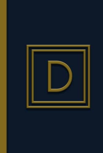Letter D Monogram: Beautifully Designed Dot Grid Notebook for All Ages ...