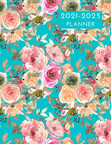 2021-2025 Planner: Five Year Appointment Calendar / Agenda Schedule ...