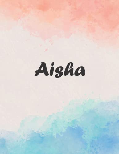 Aisha: Personal Name Dot Gird | The Notebook For Writing Journal or ...