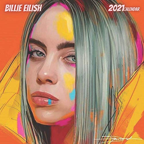 billie eilish calendar 2021: 8.5 x 8.5 Inch Monthly Square Wall ...