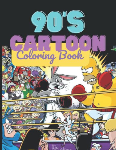90s Cartoon Stoner Coloring Book: Great Idea Gift For Cartoon Fans , A ...