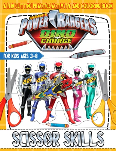 Power Rangers Dino Charge Scissor Skills: Crayola Coloring And Cutting ...