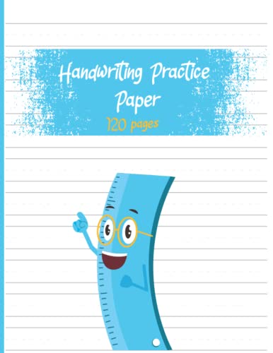 Handwriting Practice Paper: Dotted lined notebook for kids kindergarten ...