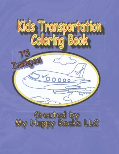 Kids Transportation Coloring Book - Airplanes, cars, helicopters ...