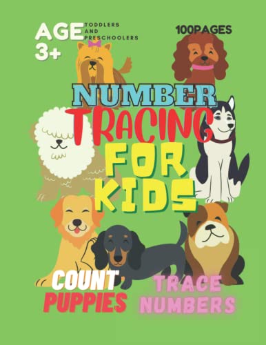 NUMBER Tracing For KIDS: Exercise book for toddlers and preschool ages ...