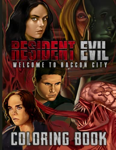 Resident Coloring Book: High Quality Jumbo Evil Premium Welcome An ...